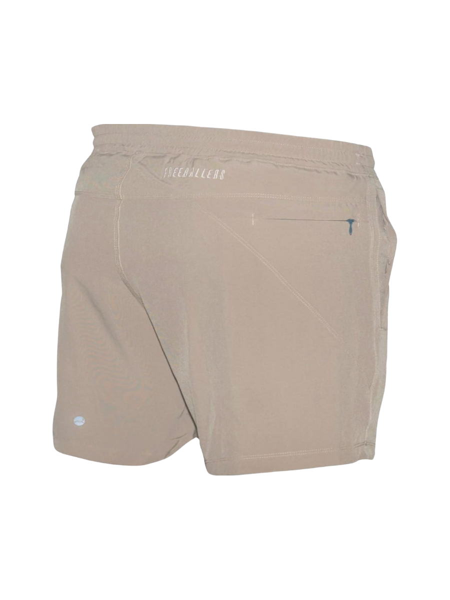 Freeballers Sports Shorts - Khaki | Jincy's Southern Exchange