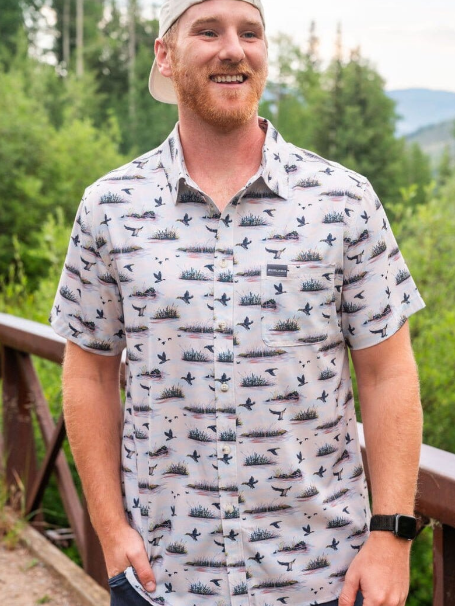 BURLEBO | Performance Button Up - Duck Hunt | Jincy's Southern Exchange