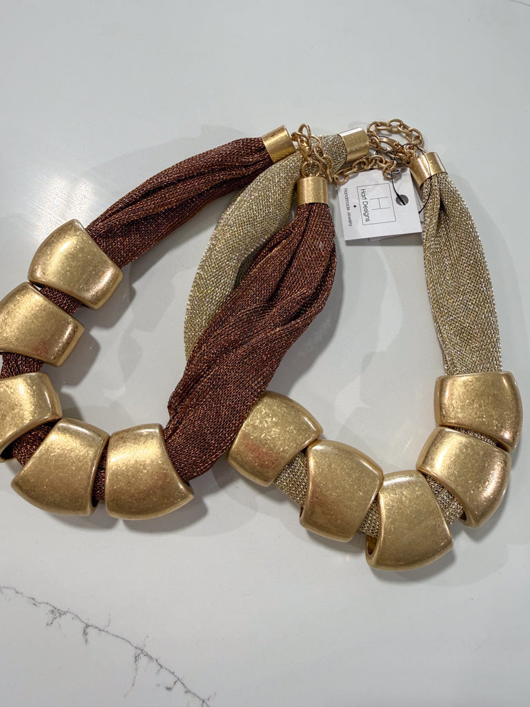 Hart Designs | Chunky Gold Bead Metallic Necklace | Jincy's Southern ...
