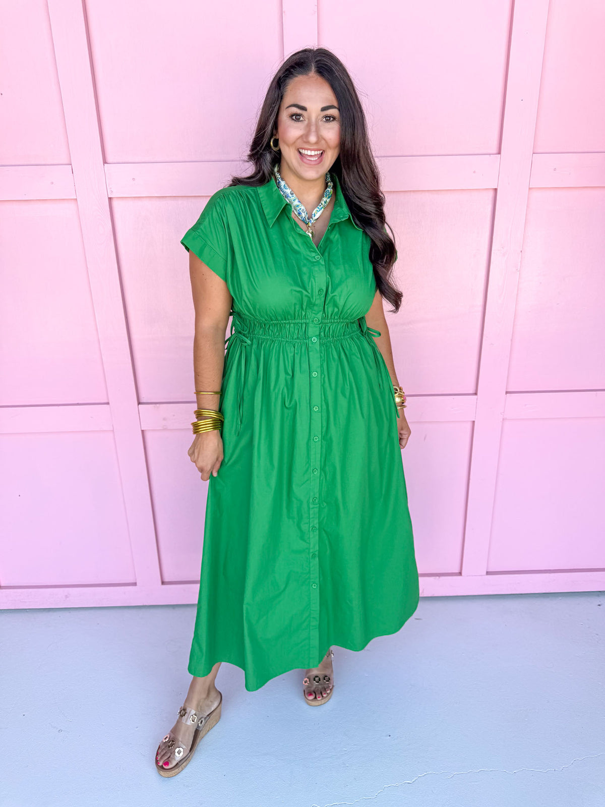 Twirl Worthy Dress - Kelly Green | Jincy's Southern Exchange