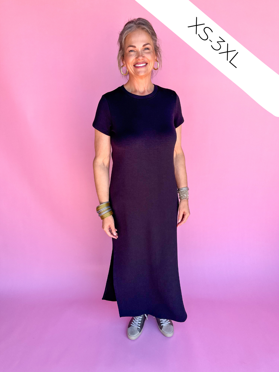 SPANX | AirEssentials Maxi Dress - Very Black | Jincy's Southern Exchange